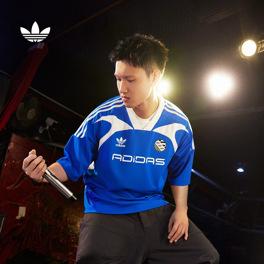 GALI同款宽松运动短袖球衣男装adidas Originals阿迪达斯三叶草_虎窝淘