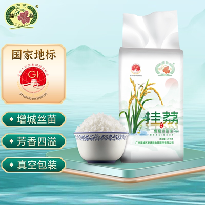 挂荔增城丝苗米真空米砖小包装