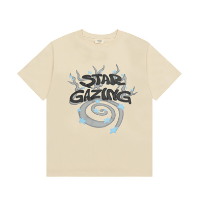 街头风brokenplanet字母印花短袖T恤男女同款INS宽松纯棉圆领上衣