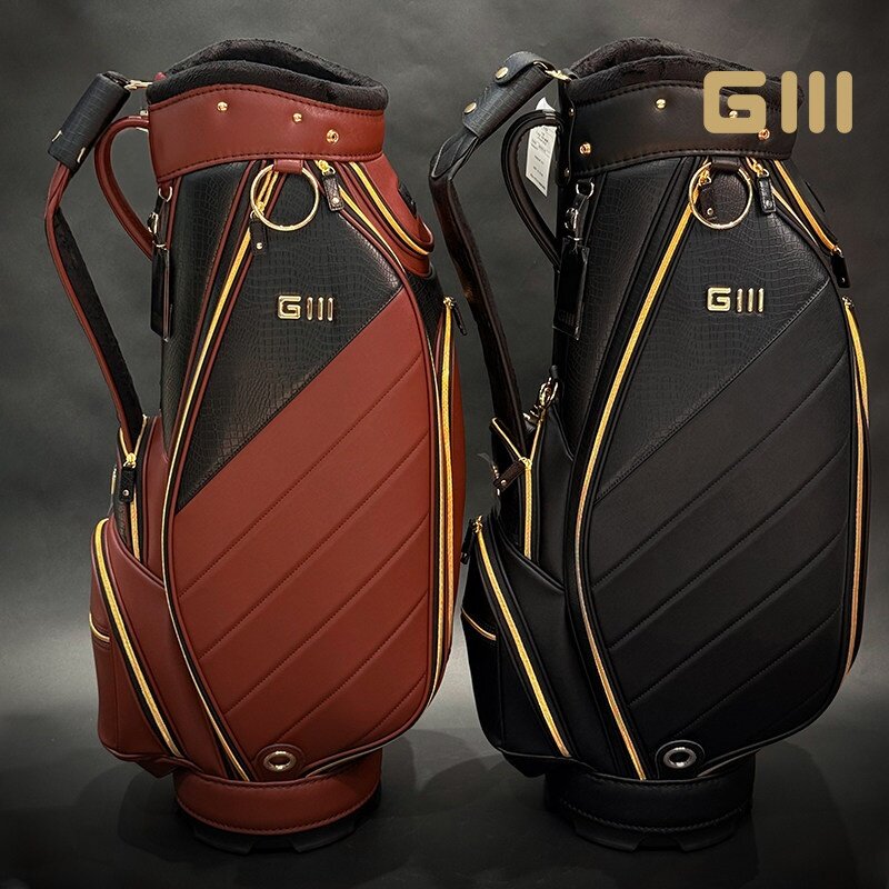 GIII高尔夫男士球包拼接牛皮大容量车载包golf球杆包立式标准球包