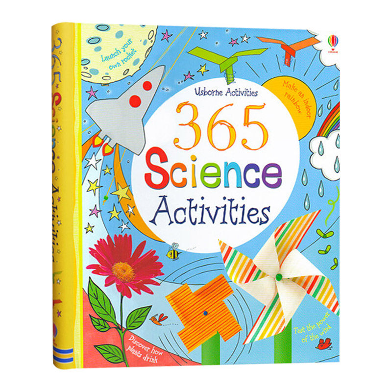 正版 Usborne 365 Science Activities 365个科学小实验活动册儿童英语读物动手实践英文原版进口图书_虎窝淘