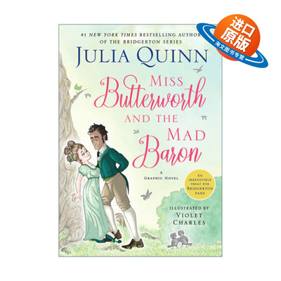 英文原版 Miss Butterworth and the Mad Baron 布里奇顿家族系列人物巴特沃斯小姐和疯狂男爵漫画小说 英文版 进口英语原版书籍