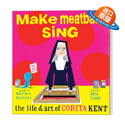 英文原版 Make Meatballs Sing 让肉丸唱歌 科丽塔·肯特的艺术人生 6-9岁儿童女性传记主题绘本 Matthew Burgess 英文版 进口书籍