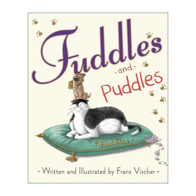 英文原版 Fuddles and Puddles 法豆猫和塘豆狗 迪士尼动画师Frans Vischer 英文版 进口英语原版书籍