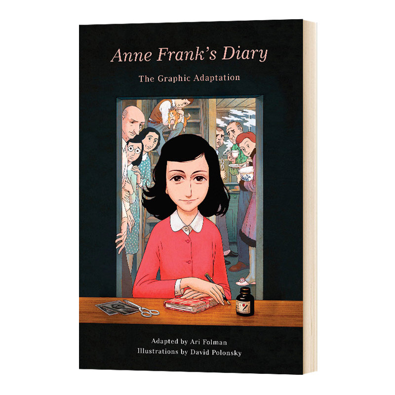 英文原版精装 Anne Frank's Diary: The Graphic Adaptation安妮日记漫画版精装英文版_虎窝淘