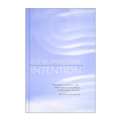 英文原版 Intention 意向 G.E.M.安斯康姆 现代哲学经典 英文版 进口英语原版书籍