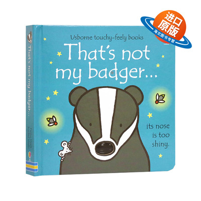 英文原版 That's not my badger 那不是我的獾 触摸书儿童绘本纸板书 英文版 进口英语原版书籍