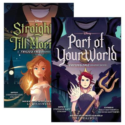 英文原版 A Twisted Tale Graphic Novel 迪士尼反转故事漫画系列2册 Stephanie Kate Strohm 英文版 进口英语原版书籍