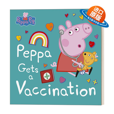 英文原版小猪佩奇打疫苗