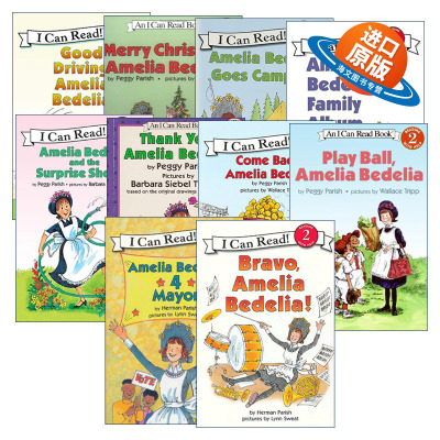 英文原版绘本 I Can Read Level 2 Amelia Bedelia 阿米莉亚 糊涂女佣第二阶段10册 英文版 进口英语原版书籍