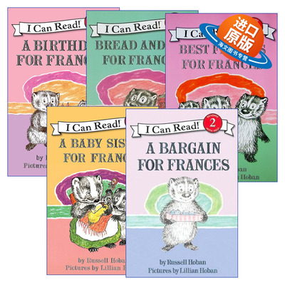英文原版 Frances 弗朗西斯 I Can Read Level 2 分级读物 面包和果酱 英文原版 进口英语原版书籍