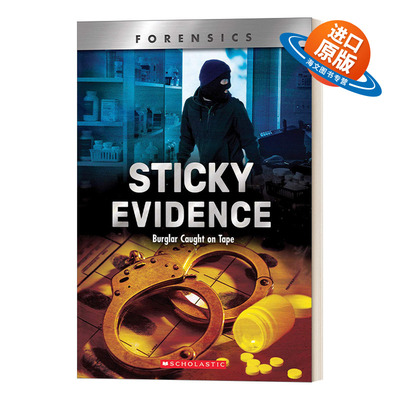 英文原版 Sticky Evidence Burglar Caught on Tape Xbooks系列 粘性证据 用胶带抓获窃贼 科普知识绘科普读物 进口英语原版书籍