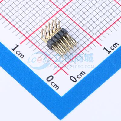 排针 GPCB201-0502A003C1AD 弯插,P=1mm 2x5P 方针 电子元器件