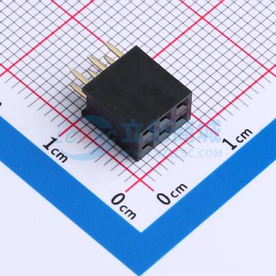 排母 CSHA201-0302A001R1AA 插件,P=2.54mm 2x3P 双排 电子元器件