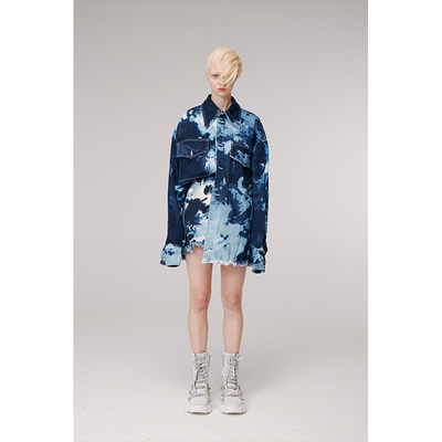 ANGELCHEN扎漂宽松牛仔衬衫