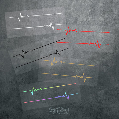 心跳装饰车窗摩托自行车车贴