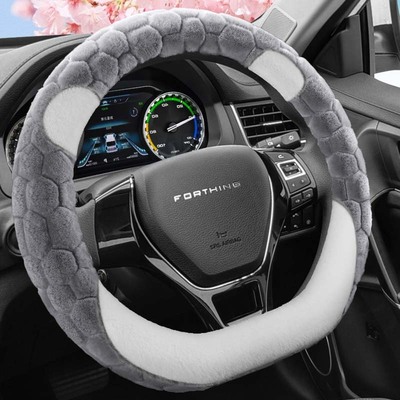 东风风行T5 EVO/SX6/雷霆/游艇专用毛绒棉汽车方向盘套冬季款保暖