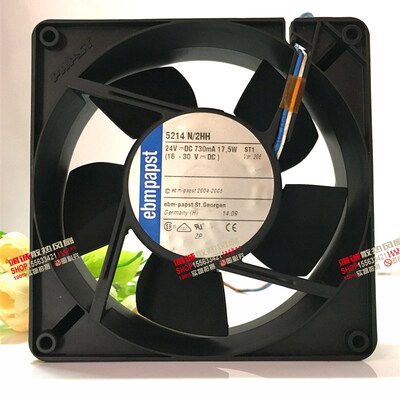 原装ebmpapst 5214N/2HH 12738 24V 17.5W 三线 12.7CM轴流风机