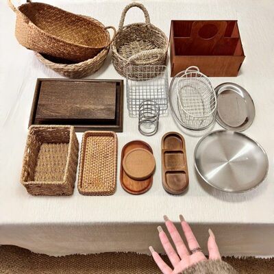 【极简收纳篇！】一些收纳好物不锈钢草编木质高品质收纳筐篮子