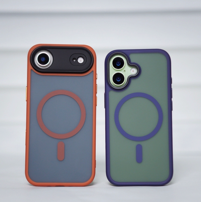 趣玩好物 新款优盾磁吸肤感防摔手机壳适用于iPhone17promax精孔半透磨砂抗指纹air013钟文泽老爆futuremade