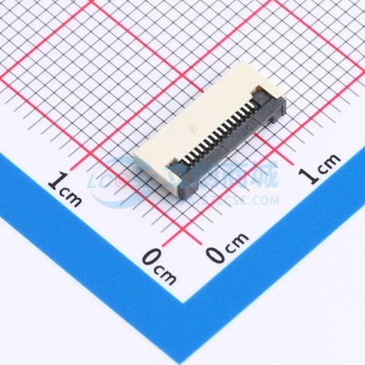 连接器FC-05A15P11H20 SMD,P=0.5mm,卧贴 15P 翻盖式 下接