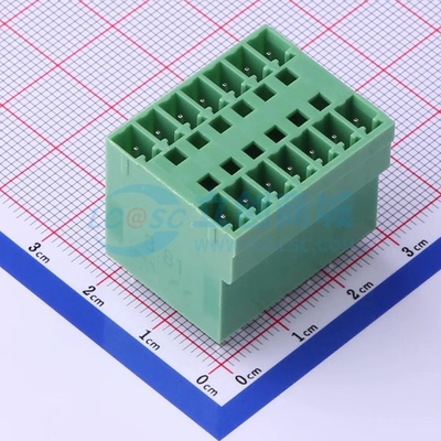 插拔式接线端子KF2EDGVH-3.81-2*7P 插件3.81mm 直针 板端/插座-