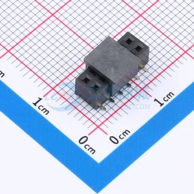 排母 B200M05-0B12P51R-H43C65 SMD,P=2mm 2x6P 方孔 电子元器件