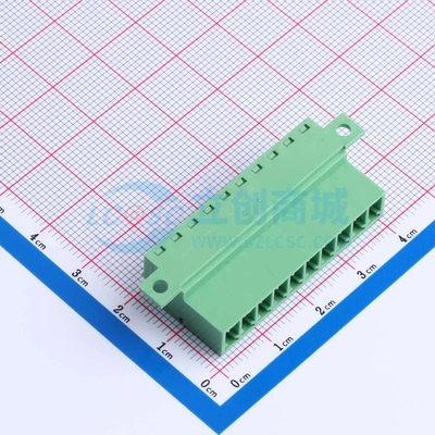 插拔式接线端子DB2EKRN-3.81-10P-GN-S P=3.81mm 1x10P 母插头