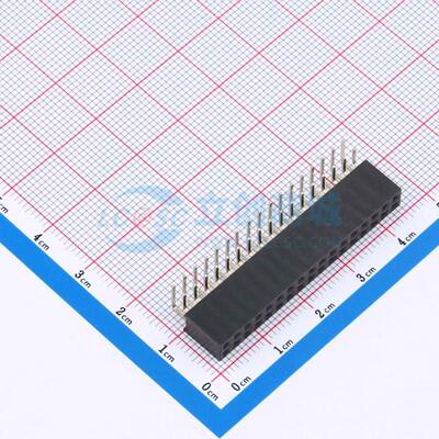 排母 FH2.54-06-17PWS 弯插,P=2.54mm 2x17P 方孔 电子元器件配单