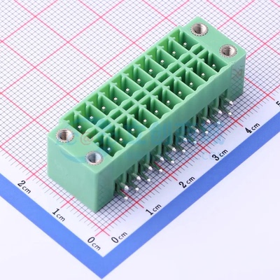 插拔式接线端子KF2EDGKRM-3.5-2*10P 弯插3.5mm 2x10P 板端/插座-
