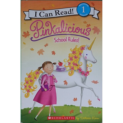 英文原版图书粉红控学校规则绘