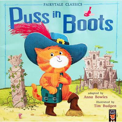 英文原版图书经典童话穿靴子