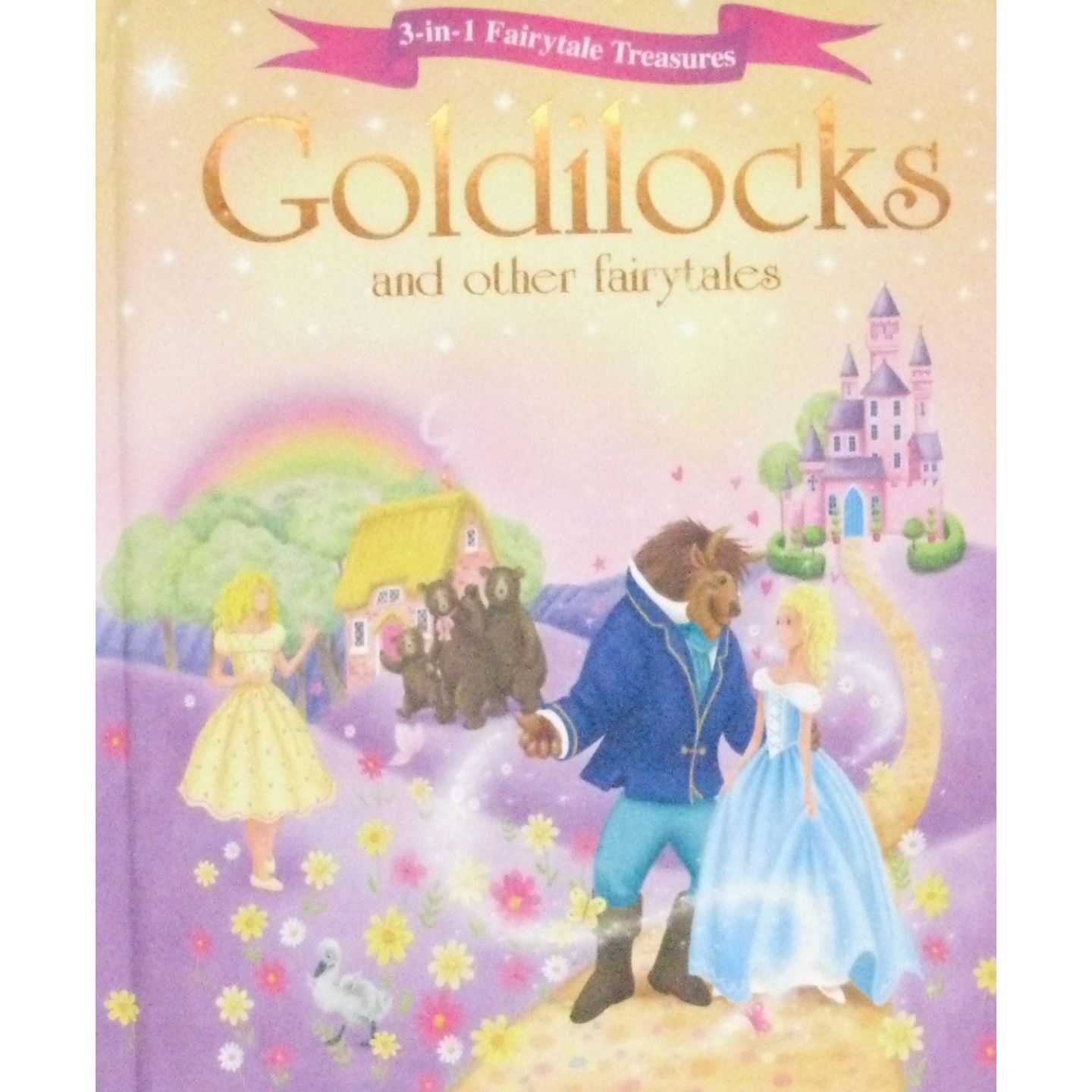 英语原版引进三合一童话宝藏Goldilocks和其他童话故事精美绘本适合36岁亲子共读培养想象力经典童话故事集