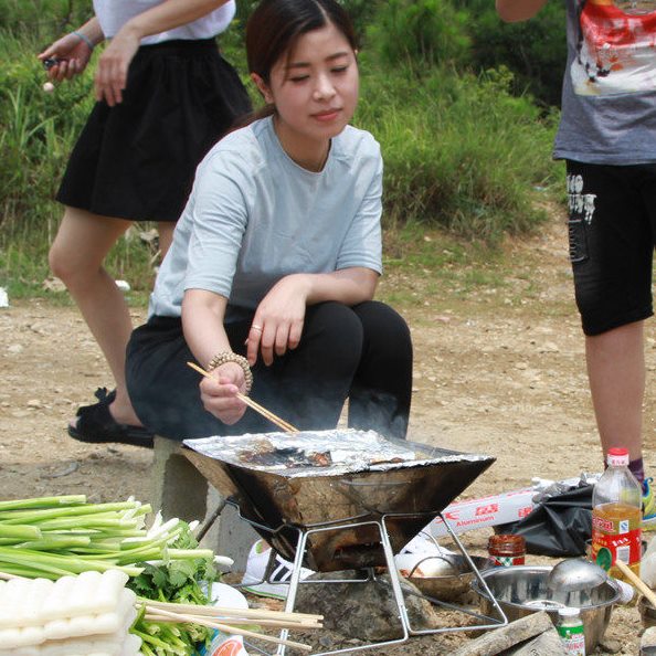 便携式烧烤架 不锈钢组合烧烤炉 折叠烧烤架子 户外 商用 家用