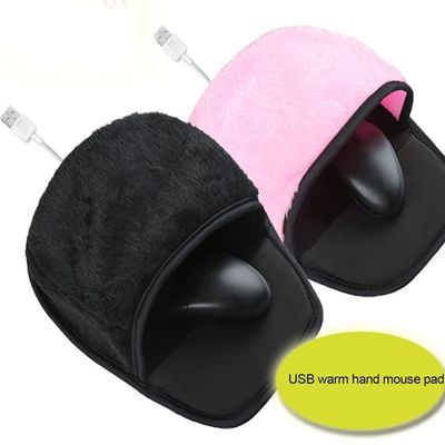 USB Heated Winter Mouse Mat Hand Warmer Mouse Pad Warm Mat M