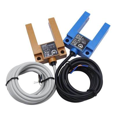 沪工槽型光电开关传感器E3S-GS30E4/E2/P1/P2/E42/P12三线NPN24V
