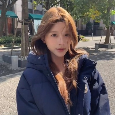 25复古学院风休闲连帽短款羽绒服