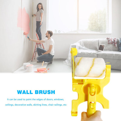 Multifunctional Clean-Cut Paint Edger Roller Brush Portable