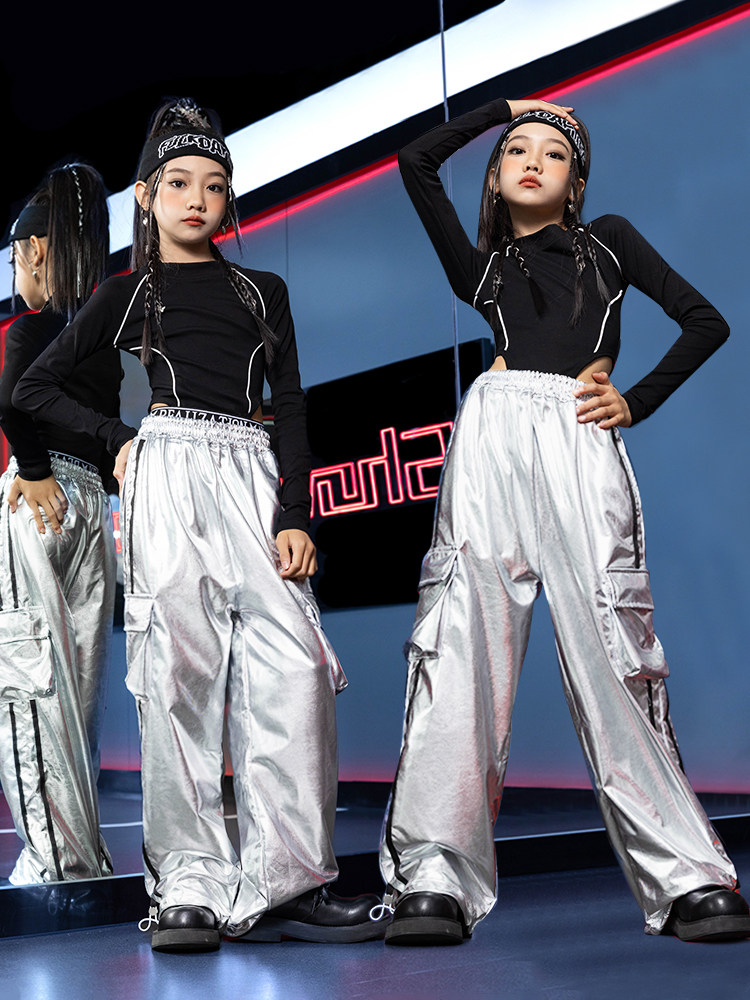 kids Jazz Dance Costumes Hit the Streets Fashionable Suit Crop Top Jazz ...