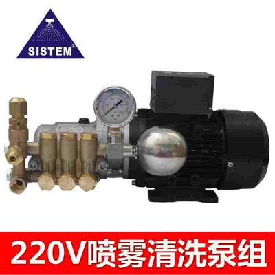 意大利进口高压水泵220v50HZ/70Bar厂房加湿 景观喷雾高压造雾机
