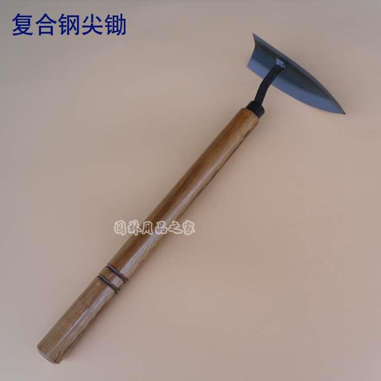 复合钢三角锄头尖锄 开沟锄 花锄 园林工具 栽花种菜农具园艺用品