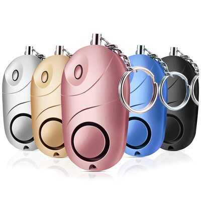 Personal-Alarm Key-Chain Safe Sound Self-Defense Led-Flashli