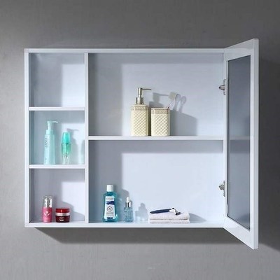 Bathroom toilet mirror cabinet with rack cupboard mirror