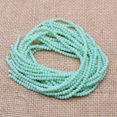 Yanqi 2 3 4mm Rondell Austria Faceted Crystal Beads Round Gl