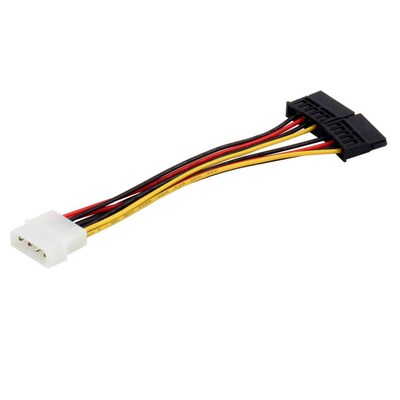 4Pin IDE Molex to 15Pin Serial ATA  Power Adapter Cable