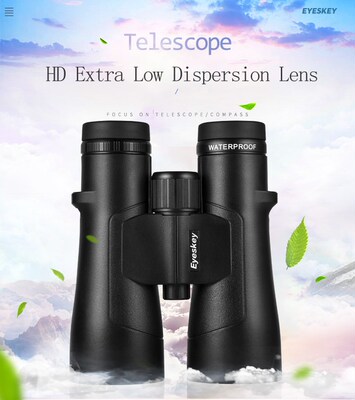 IPX8 Waterproof Binocular 12x50 ED Glass Super-Multi Coating