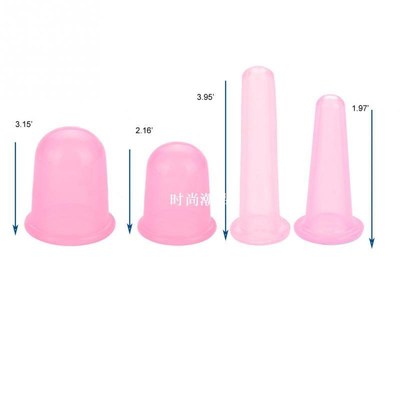 4pcs/set Ventosa Silicone Vacuum Body Massage Helper Anti Ce
