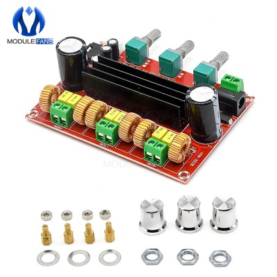 2*50W+100W Bluetooth 5.0 dual TPA3116D2 Power Subwoofer Amp