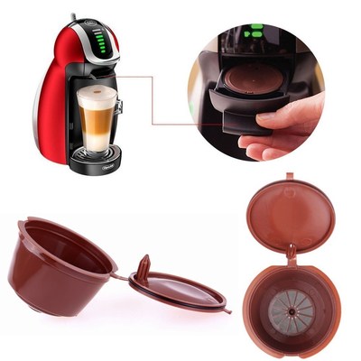 2 Pcs New Refillable Coffee Capsules For Dolce Gusto Reusabl