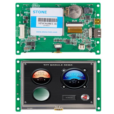 4.3 Inch Sunlight Readable Outdoor LCD Module With Controlle